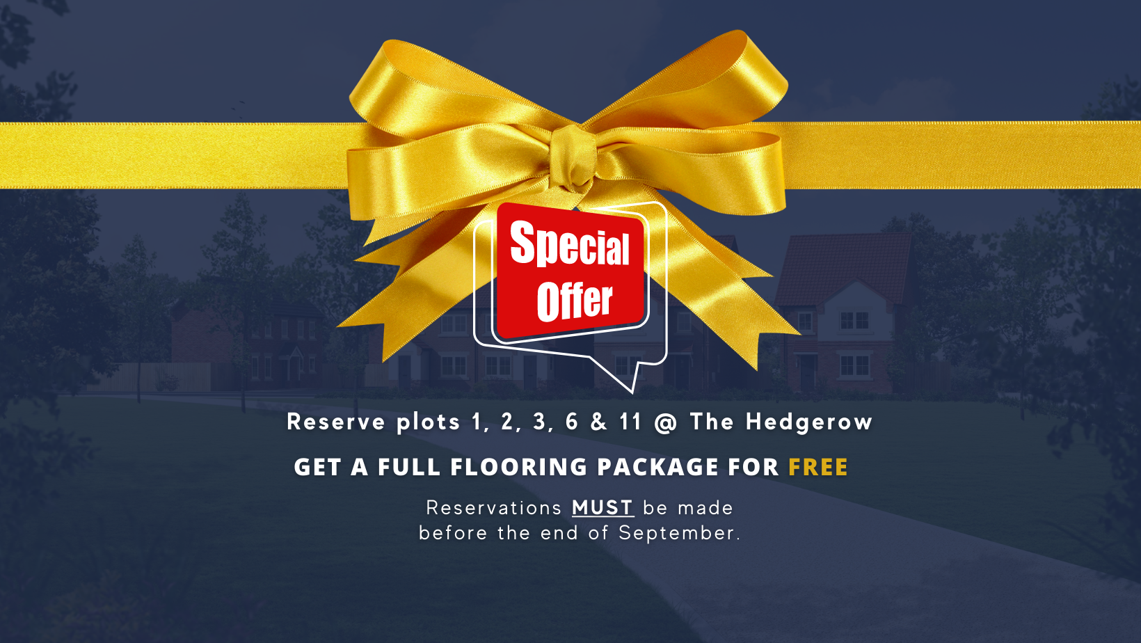 Septemer Offer - FREE flooring package - Danum Homes